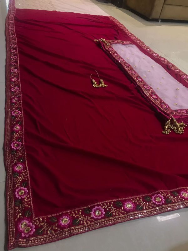 MANSI CREATION Presenting BRIDAL SAREE WITH DUPPATTA Concept Pure 9000 ...